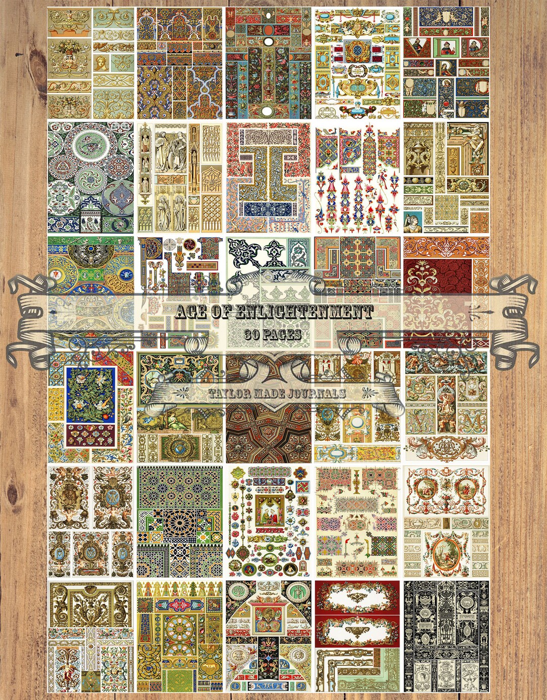 Age of Enlightenment,set 1-30 Page,printable, Junk Journal Kit ...