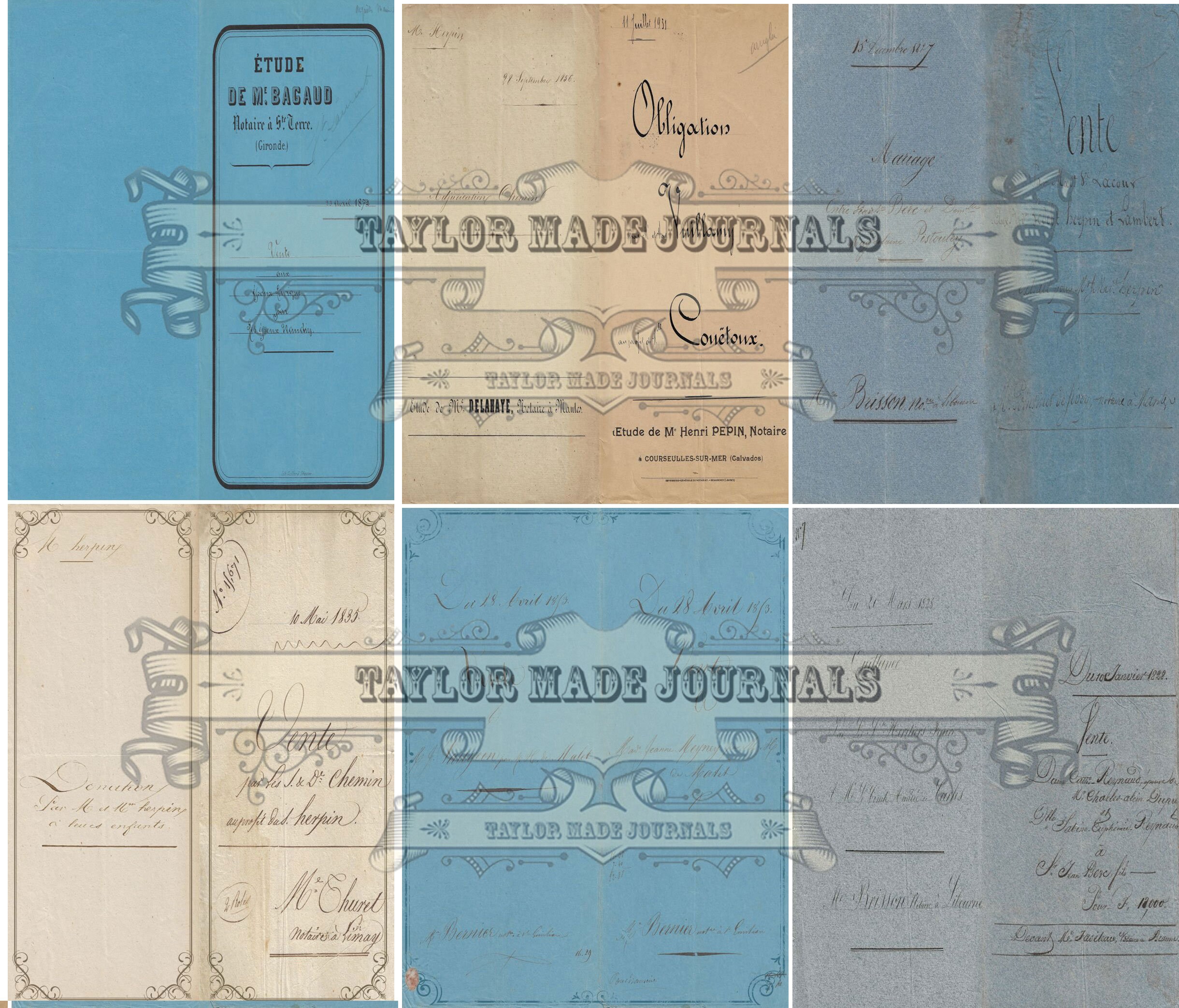 French Document Covers Junk Journal Kit 30 Pages French - Etsy