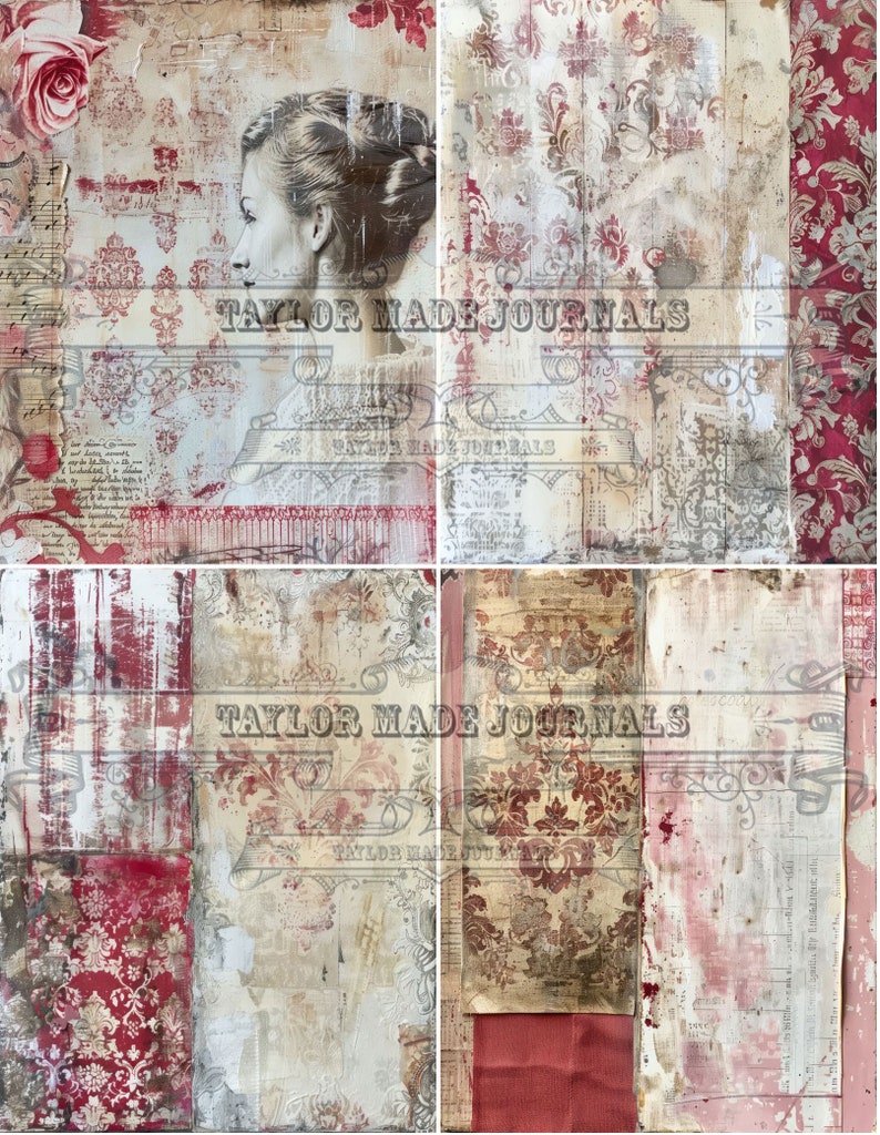 Splendid Elegance -47 Full Size Pages,8.5x11 Print Size,junk Journal ...
