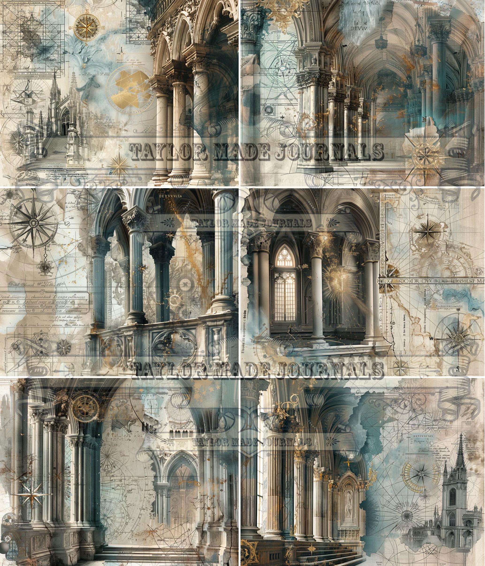 Celestial Gothic, Junk Journal Kit - 44 Page, Gothic Journal Kit ...