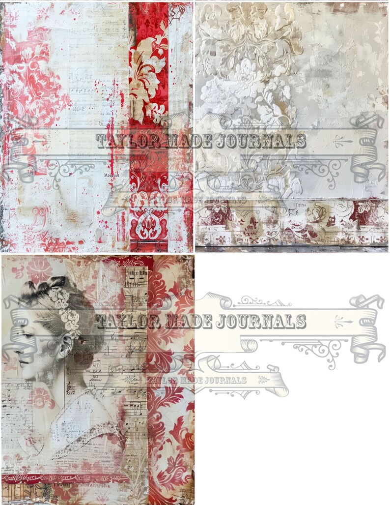 Splendid Elegance -47 Full Size Pages,8.5x11 Print Size,junk Journal ...