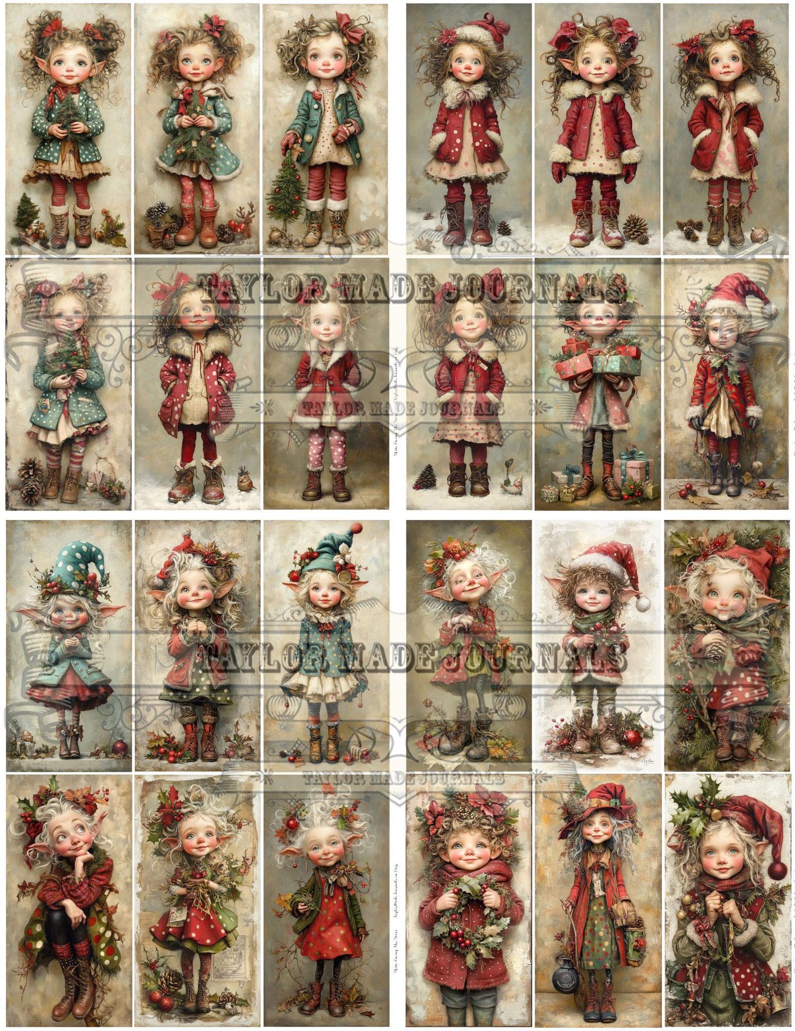 Mischief & Mistletoe, Christmas Elves -30 Page, 100+images, Christmas ...