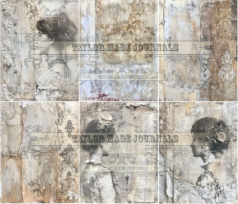 Paper Ladies -33 Full Size Pages, 8.5x11 Print Size,junk Journal Kit ...