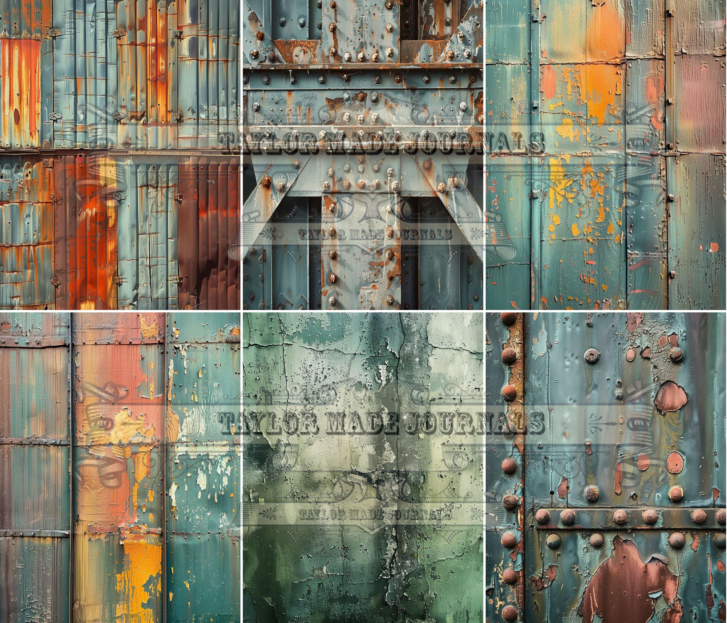 Corrosion, Junk Journal Papers -47 Full Sized Pages, Junk Journal Kit ...