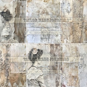 Paper Ladies -33 Full Size Pages, 8.5x11 Print Size,junk Journal Kit ...