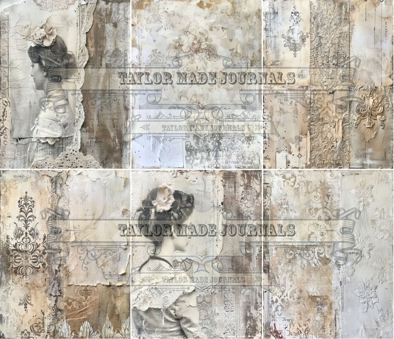 Paper Ladies -33 Full Size Pages, 8.5x11 Print Size,junk Journal Kit ...