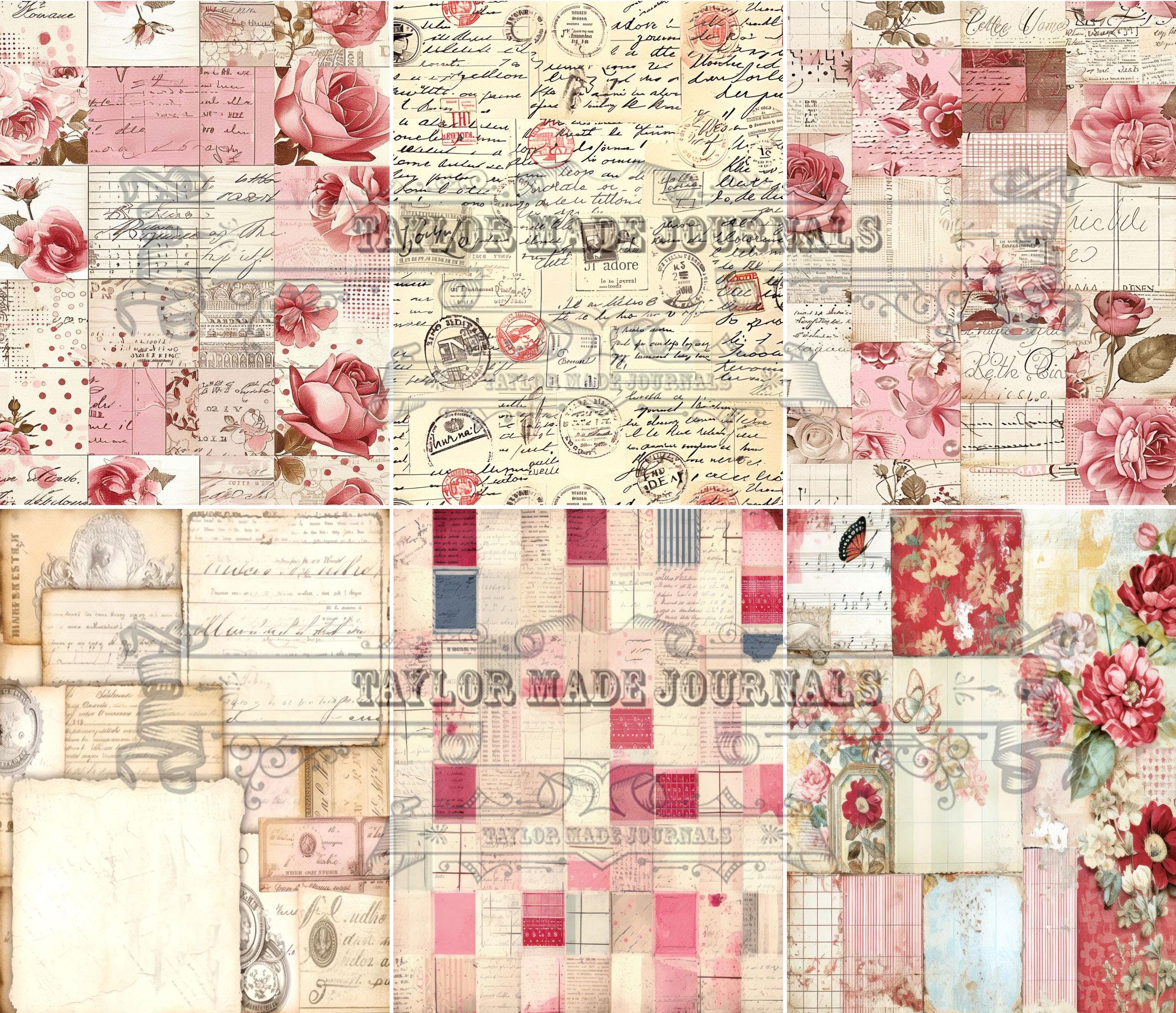 Sweetheart Papers Collection, Set 1 - 40 Pages, Journal Papers ,junk ...
