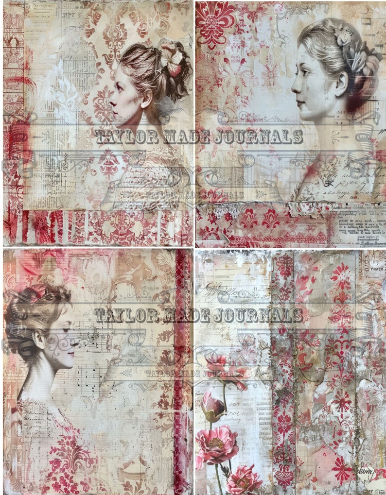 Splendid Elegance -47 Full Size Pages,8.5x11 Print Size,junk Journal ...