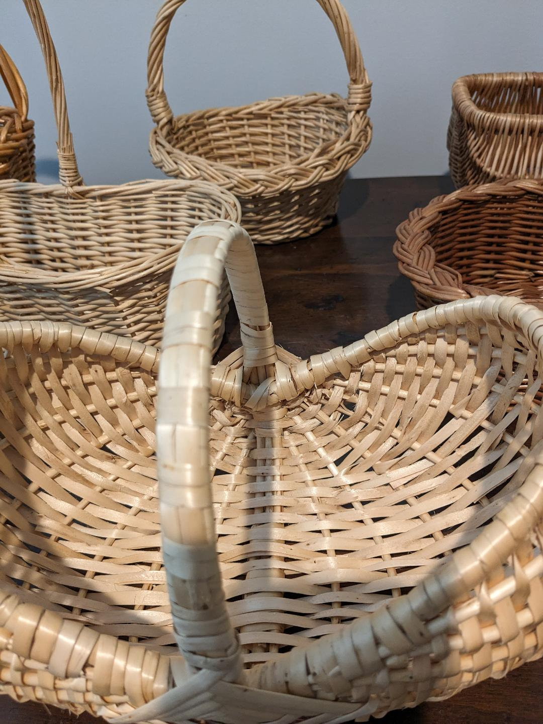 Baskets With Handles Assortment of 8 Vintage - Etsy