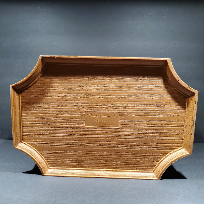 Vintage 1970s Max Klein Sewing Box With Insert Faux Wood Brown Plastic ...