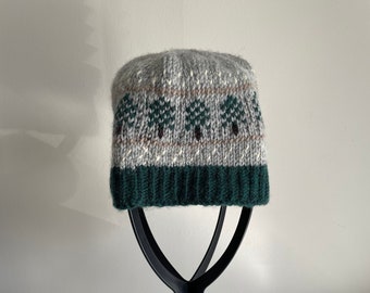 4 Ply Fir Tree Hat in Fair Isle Knitting Pattern, Digital Download - Etsy