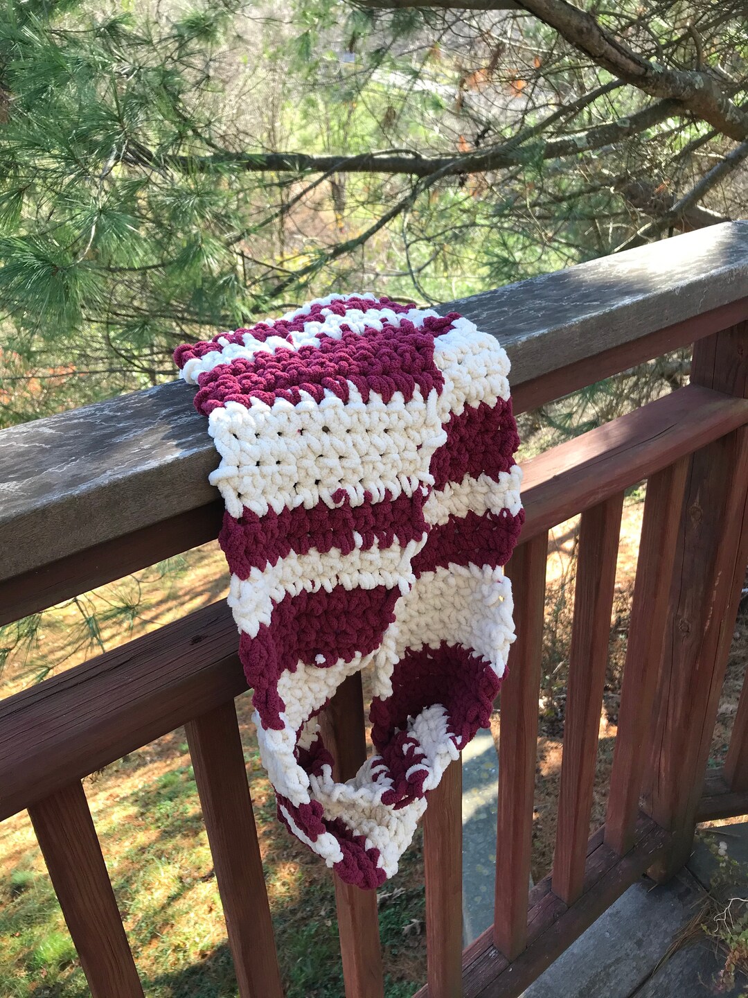 Candy Cane Infinity Scarf Crochet Pattern - Etsy