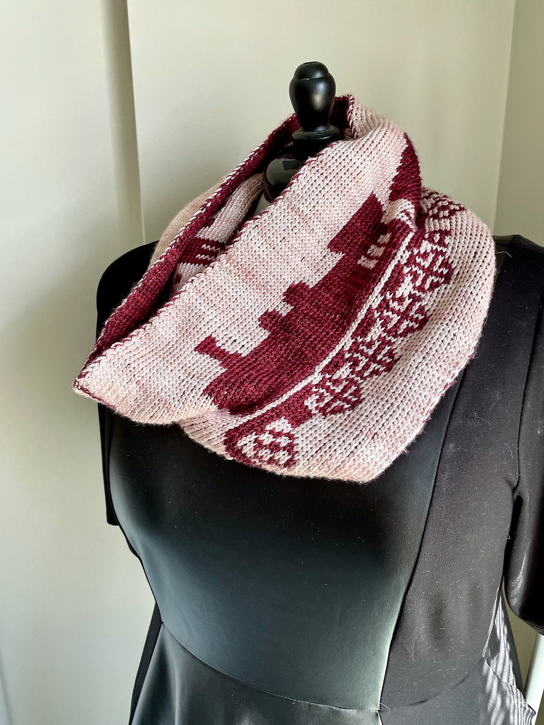 Train Double Knit Infinity Scarf Pattern - Etsy