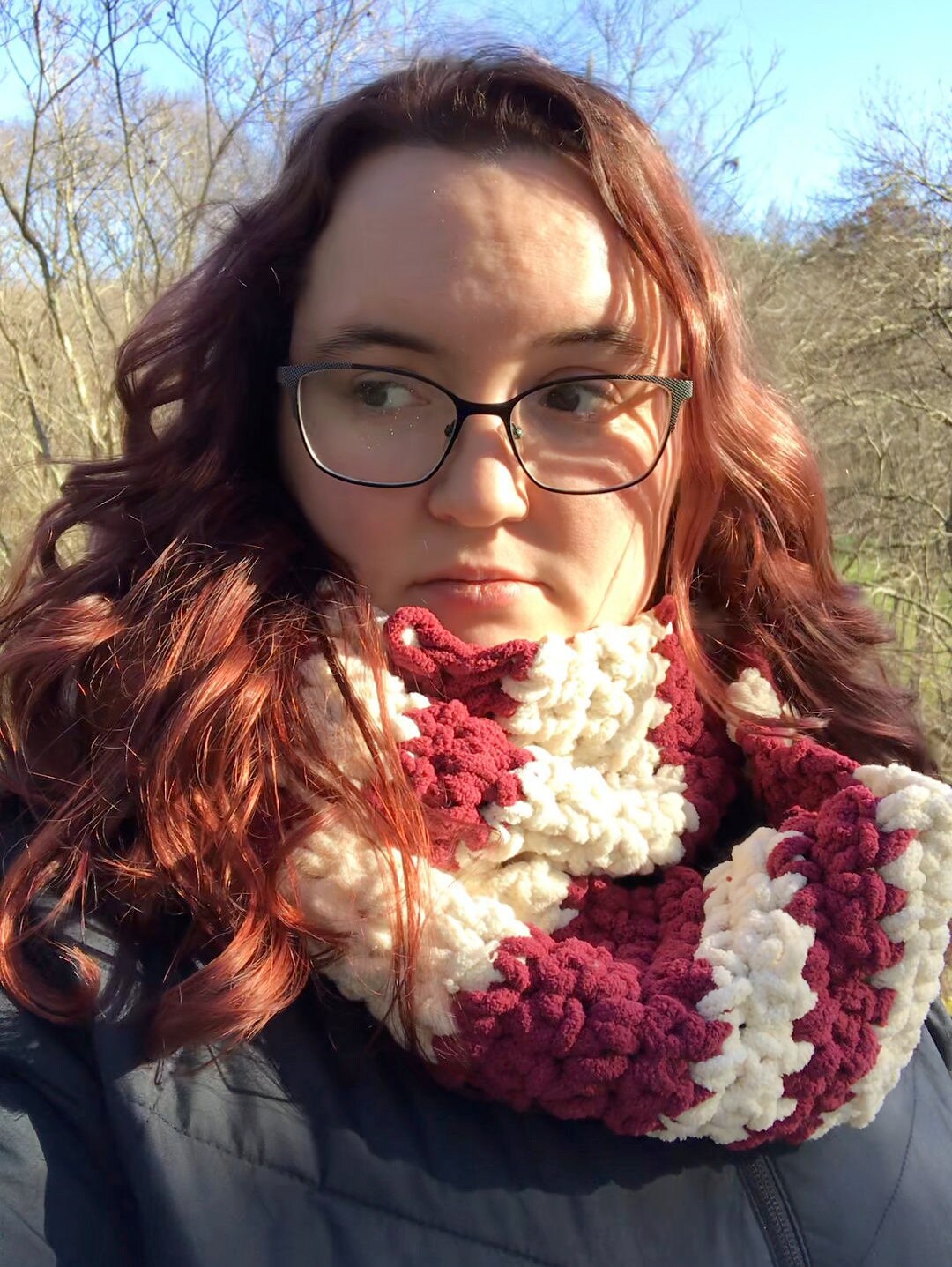 Candy Cane Infinity Scarf Crochet Pattern - Etsy