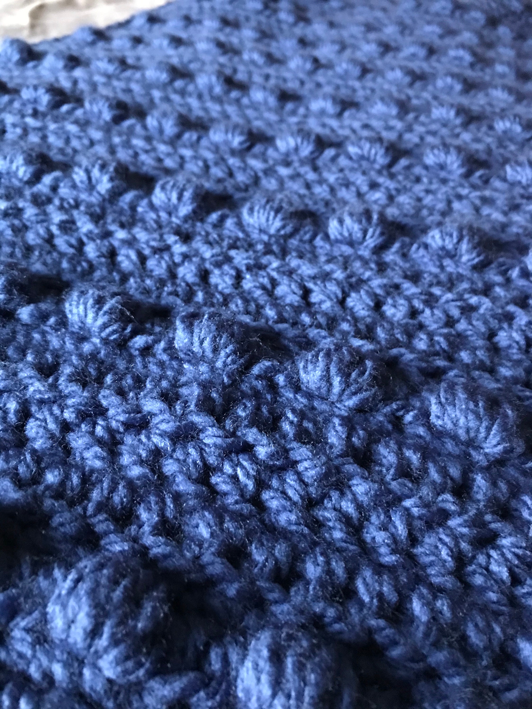Popcorn Stitch Square Afghan - Etsy