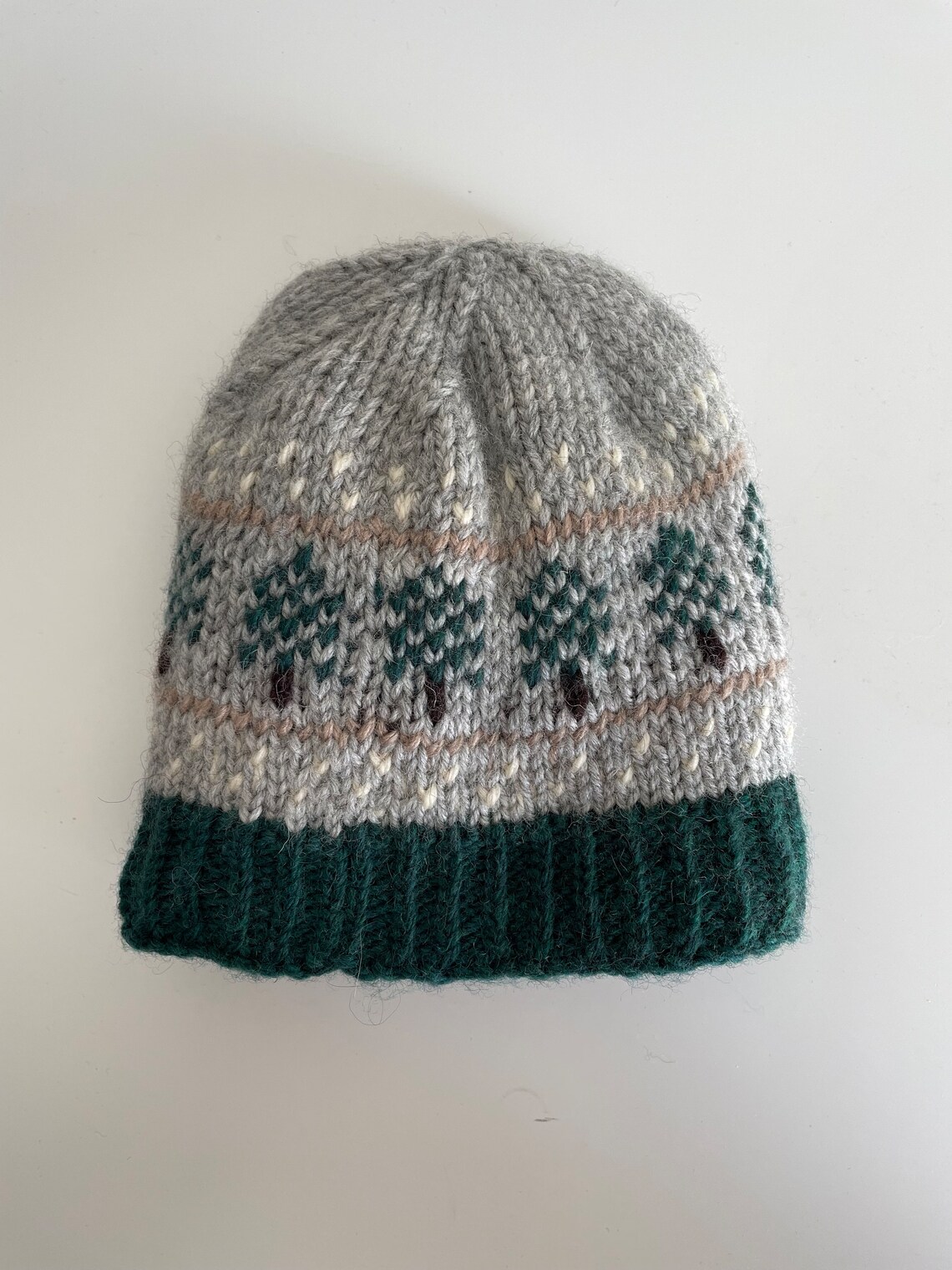 Fir Tree Fair Isle Hat Pattern - Etsy