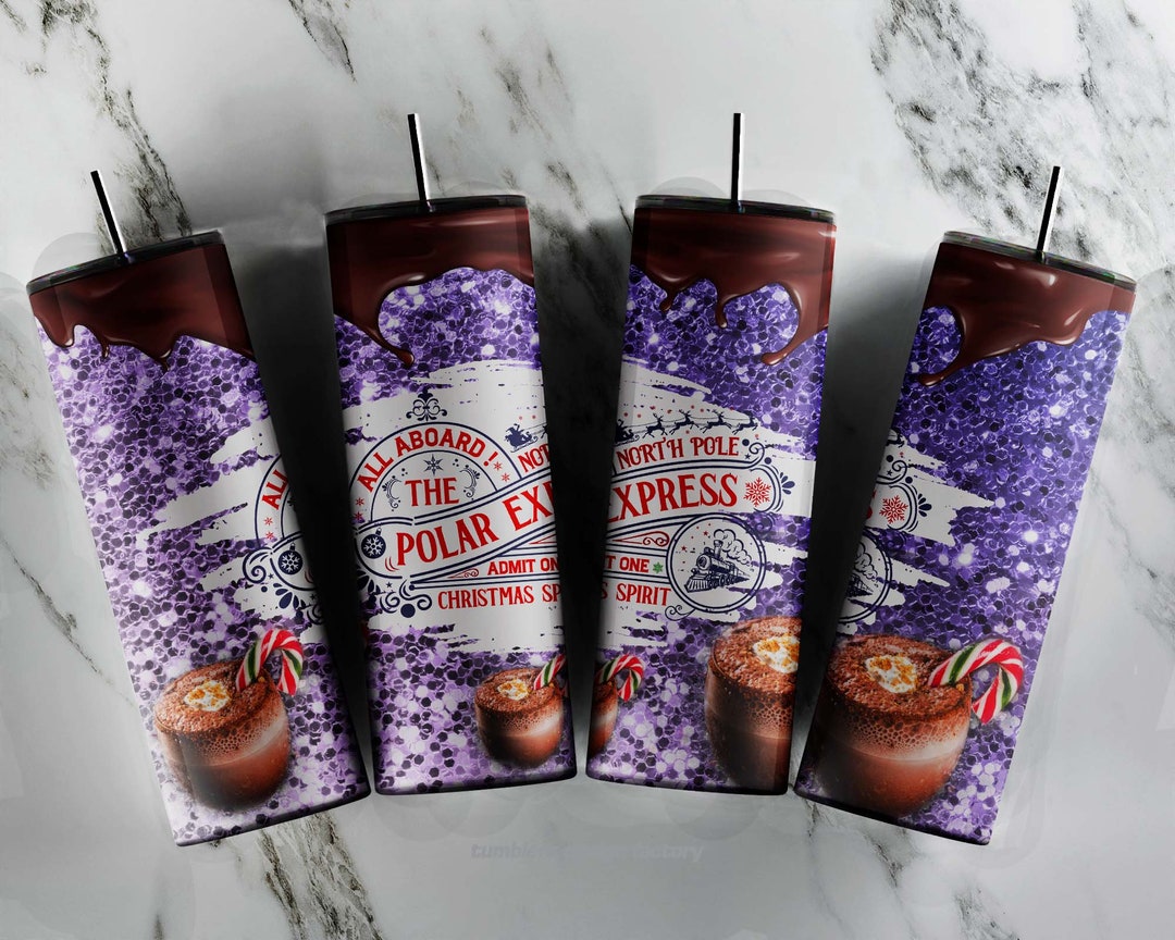 North Pole Hot Chocolate Tumbler | Polar Express Tumbler | Holiday Gift ...