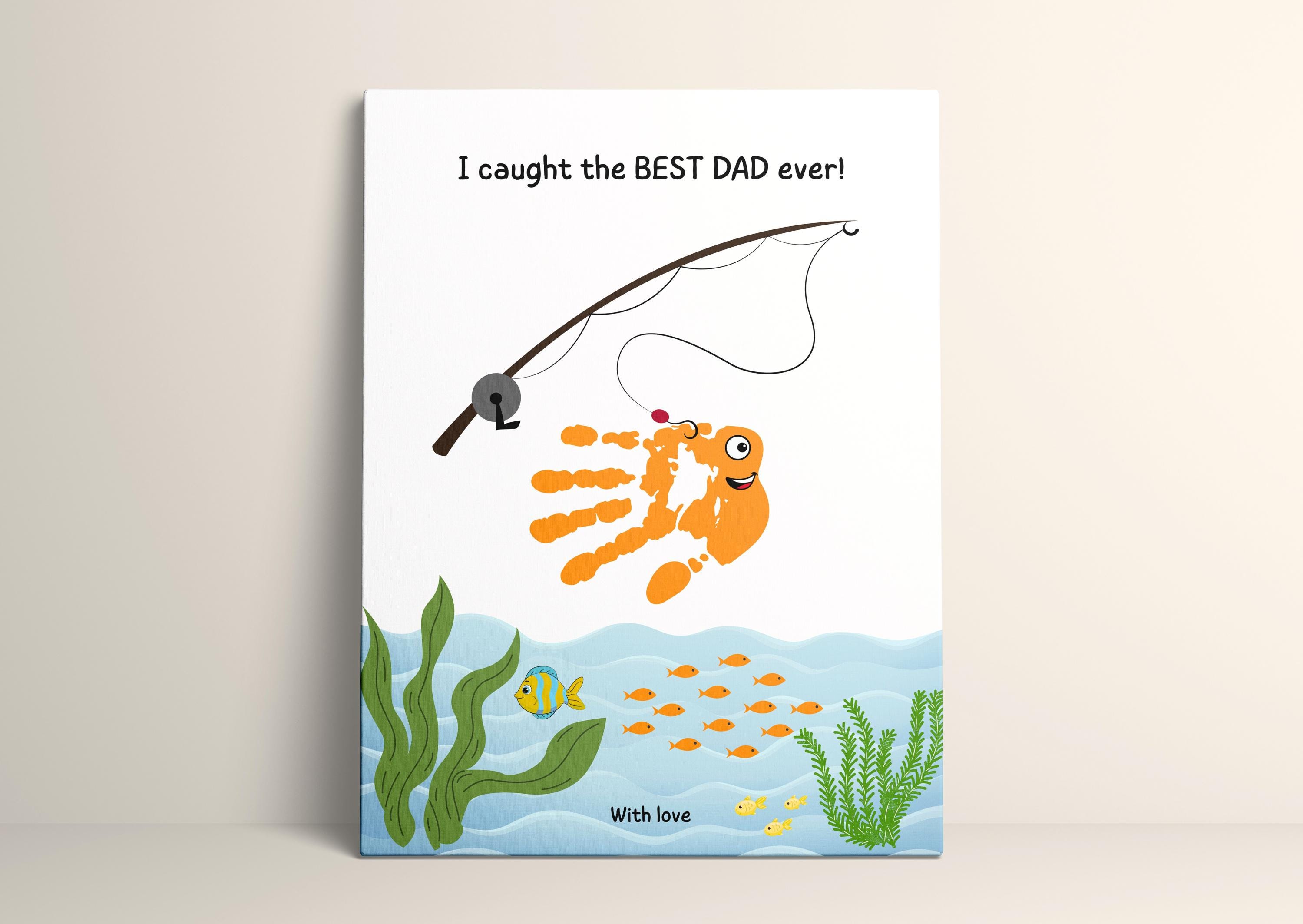 Fathers Day Handprint Printable Craft, Handprint Craft Fathers Day ...