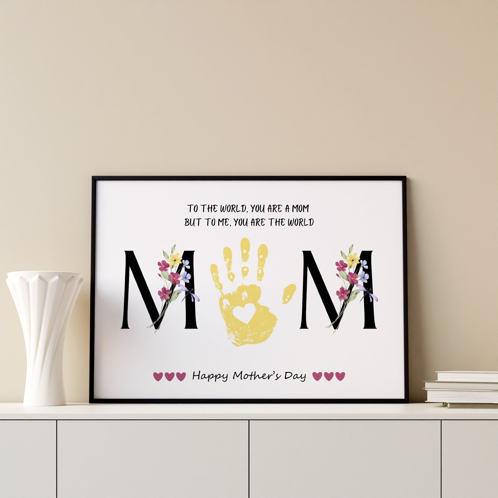 Handprint Mothers Day Printable,mother's Day Handprint Craft,mothers ...