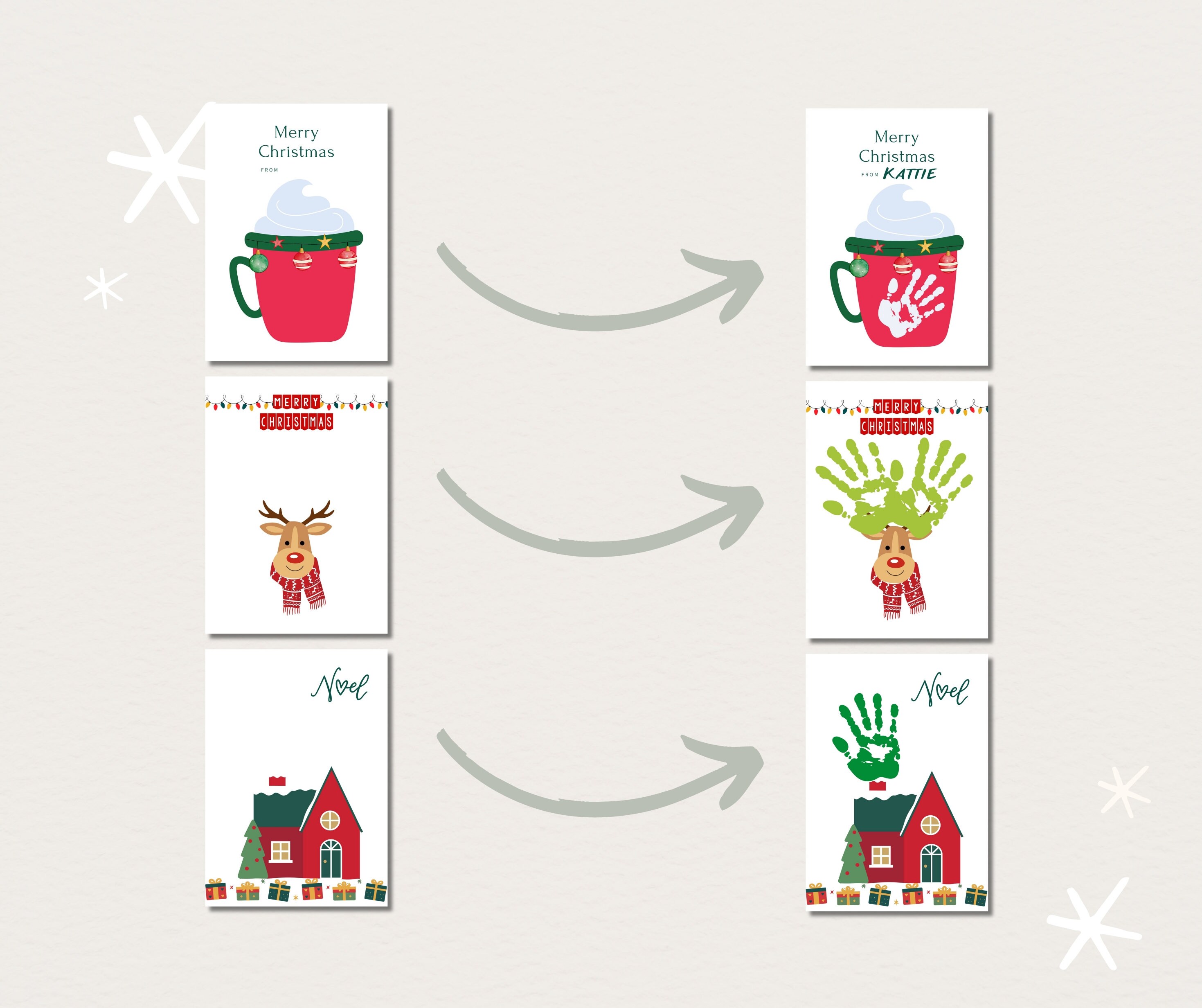 Christmas Handprint Craft, Handprint Christmas Craft, Christmas ...