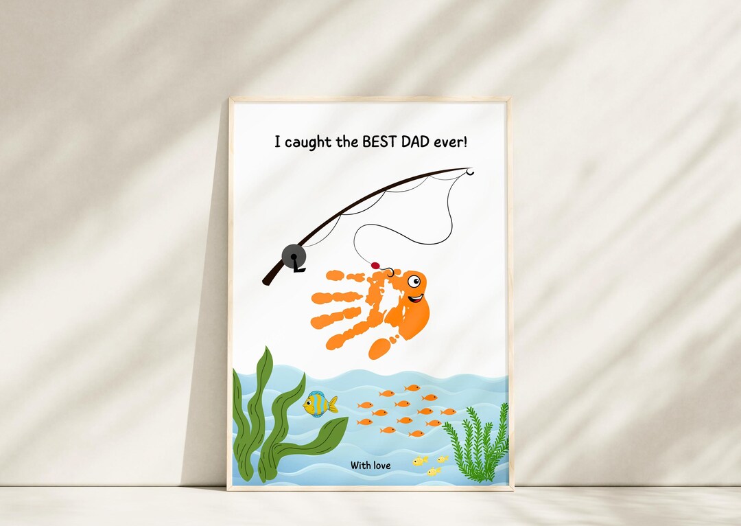 Fathers Day Handprint Printable Craft, Handprint Craft Fathers Day ...