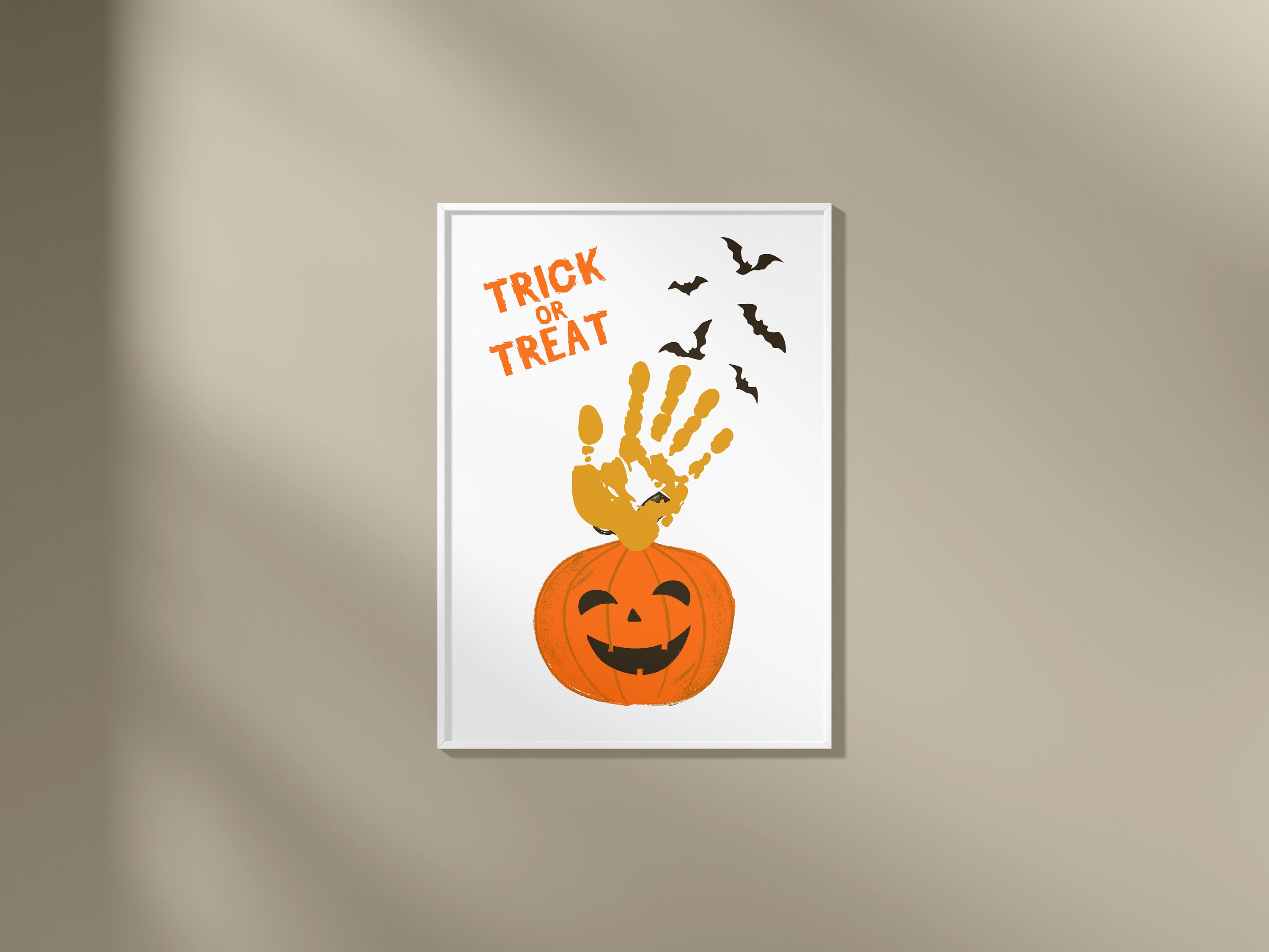 Halloween Handprint Craft Bundle, Halloween Handprint Art Printable ...