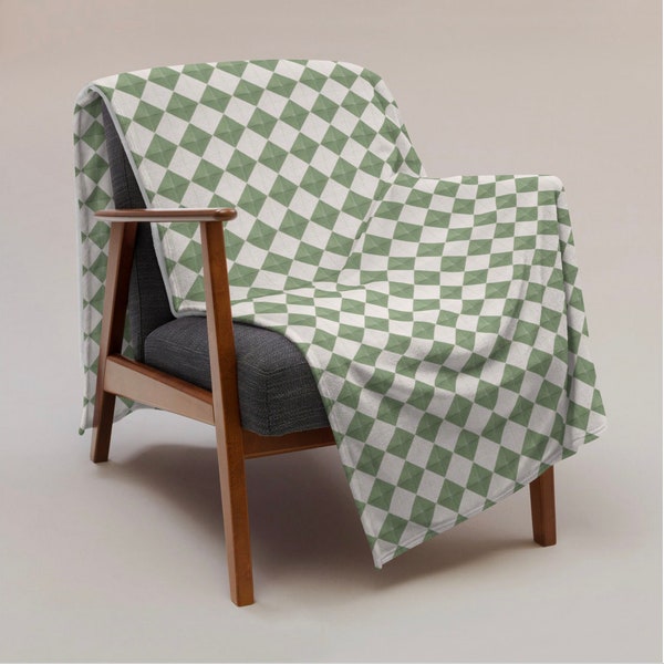 Green and White Checkered Pattern - Etsy