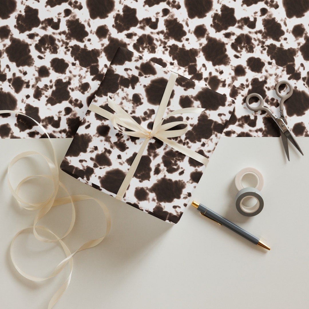 Cowhide Cow Print Minimalistic Pattern Thick Luxury Holiday - Etsy