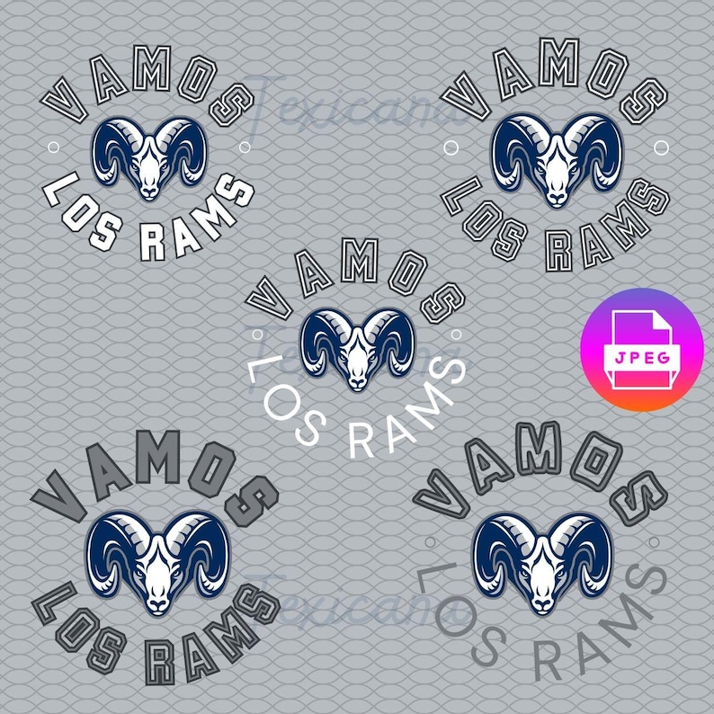 Digital Download, JPEG Only, Rams Logo, Rams Digital File, Digital File ...