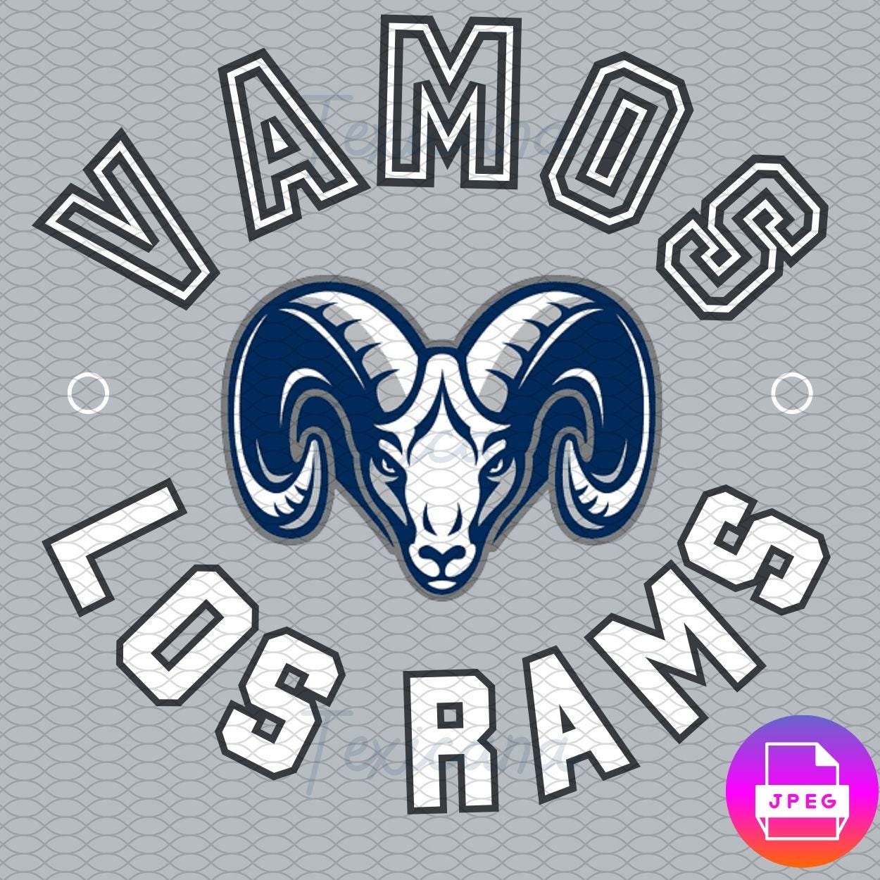 Digital Download, JPEG Only, Rams Logo, Rams Digital File, Digital File ...
