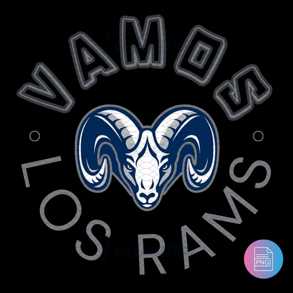 Digital Download, PNG Only, Rams Logo, Rams Digital File, Digital File ...
