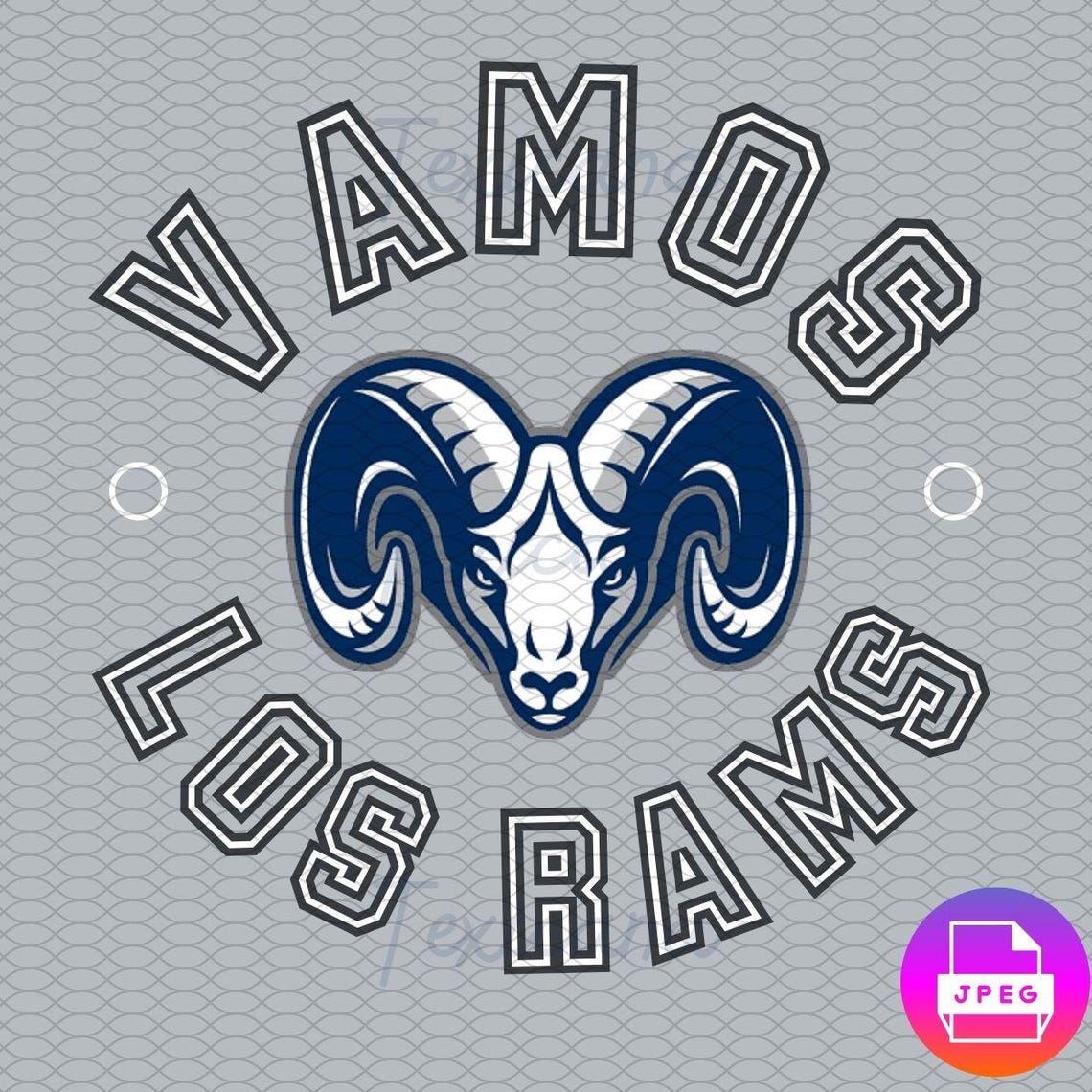 Digital Download, JPEG Only, Rams Logo, Rams Digital File, Digital File ...