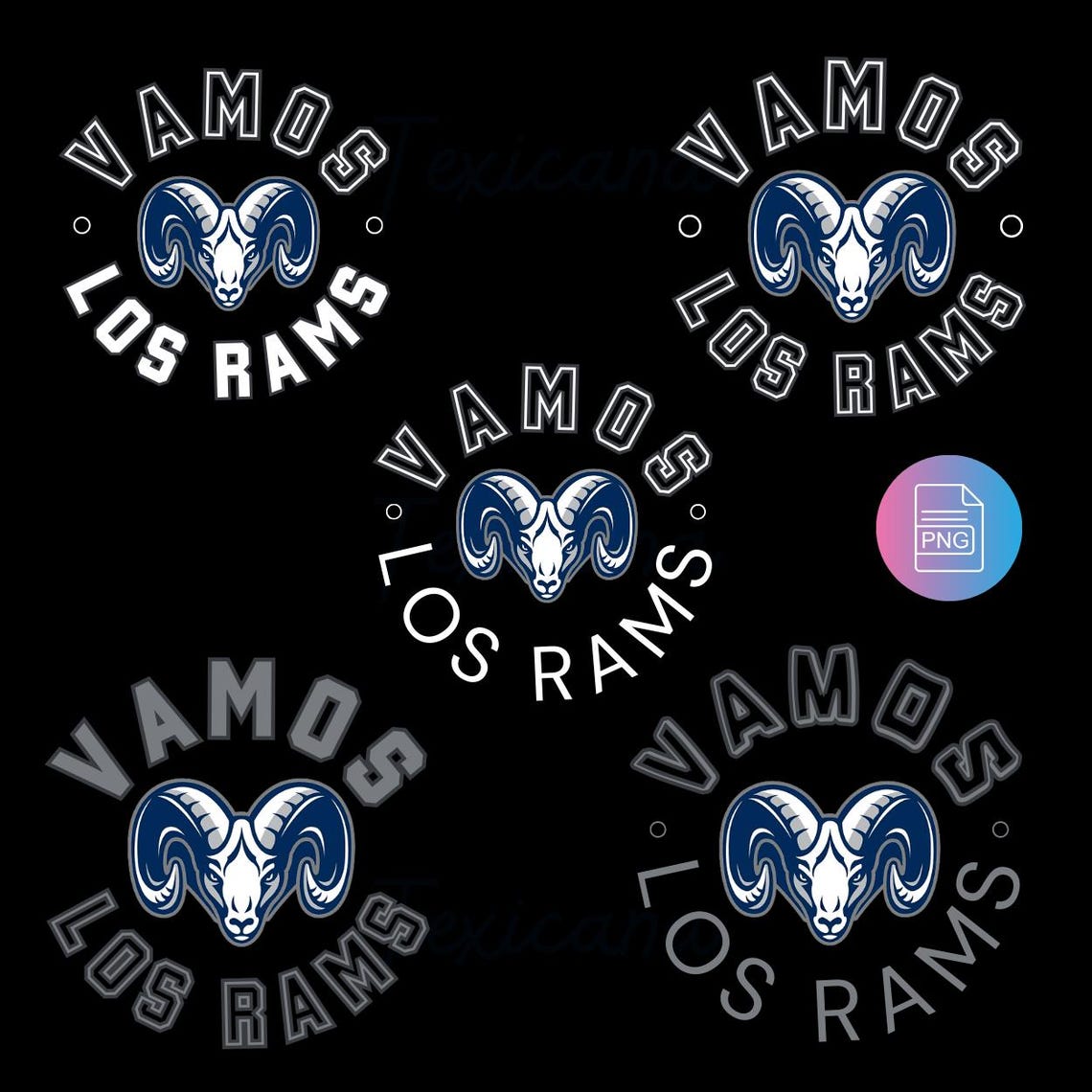 Digital Download, PNG Only, Rams Logo, Rams Digital File, Digital File ...