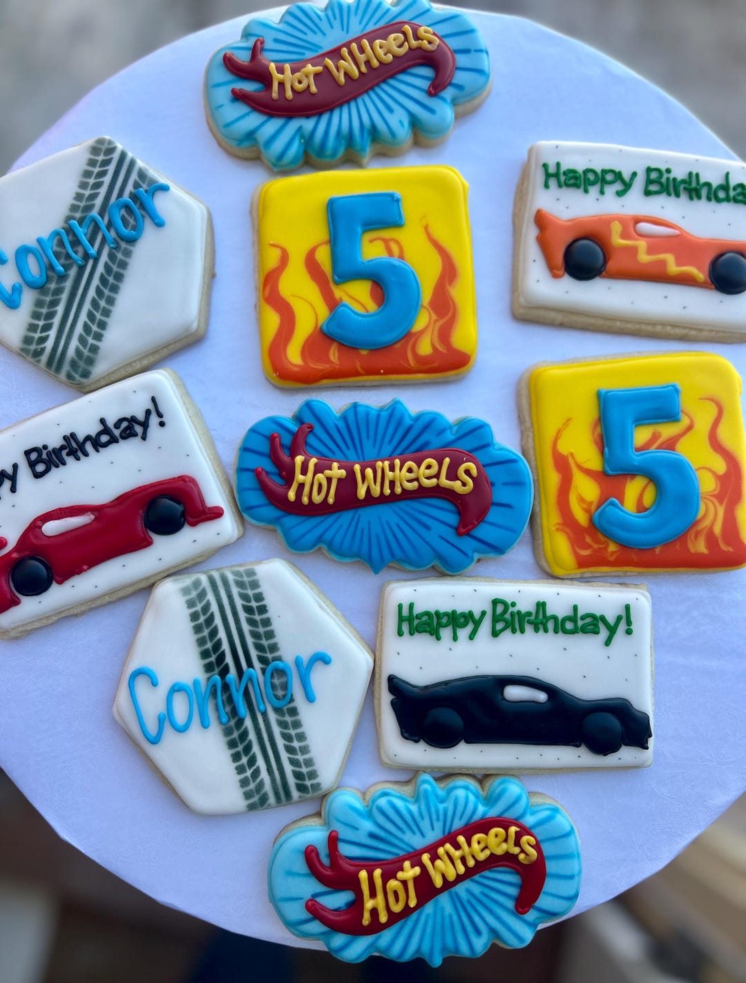 Hot Wheels Birthday Cookies, Race Car Cookies - Etsy