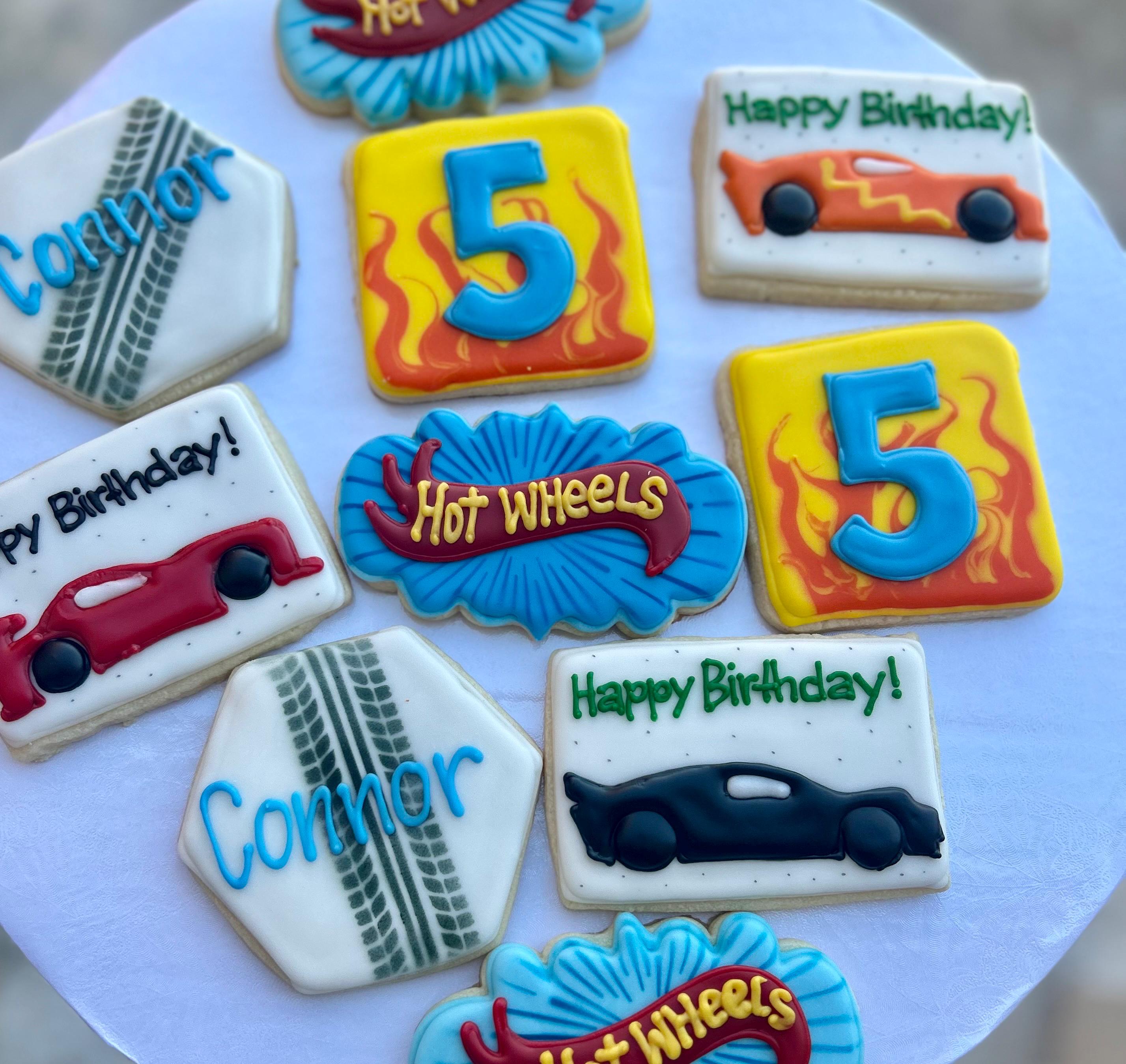 Hot Wheels Birthday Cookies, Race Car Cookies - Etsy