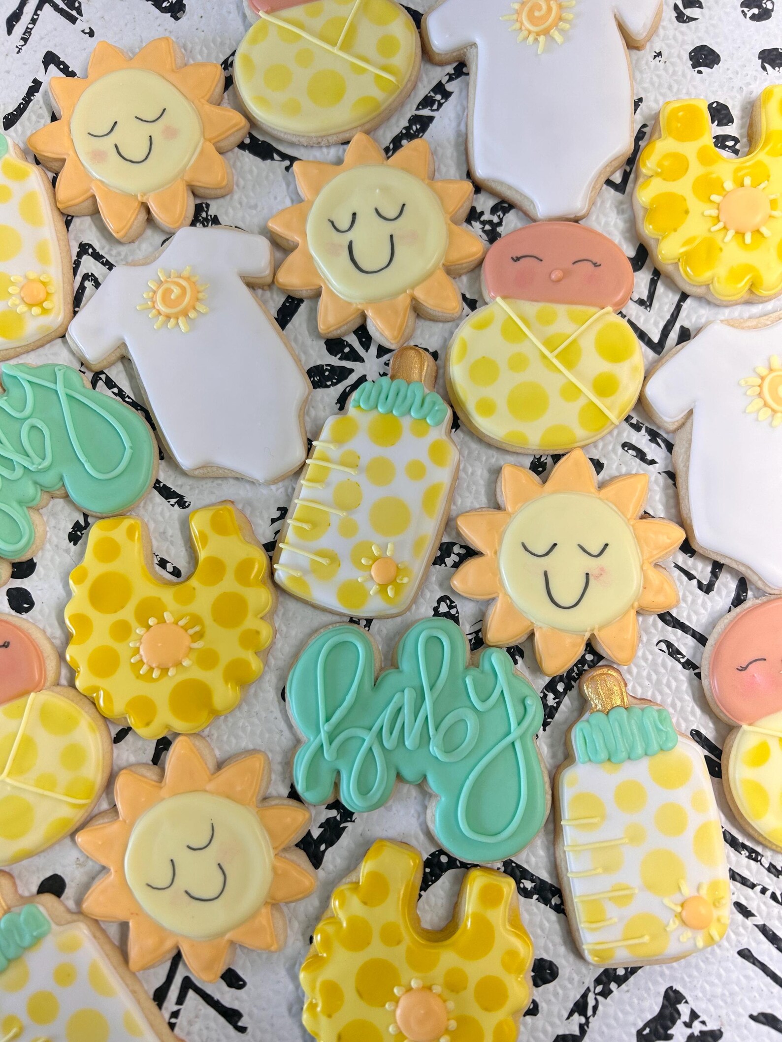 You Are My Sunshine Cookies, Baby Shower Cookies - Etsy