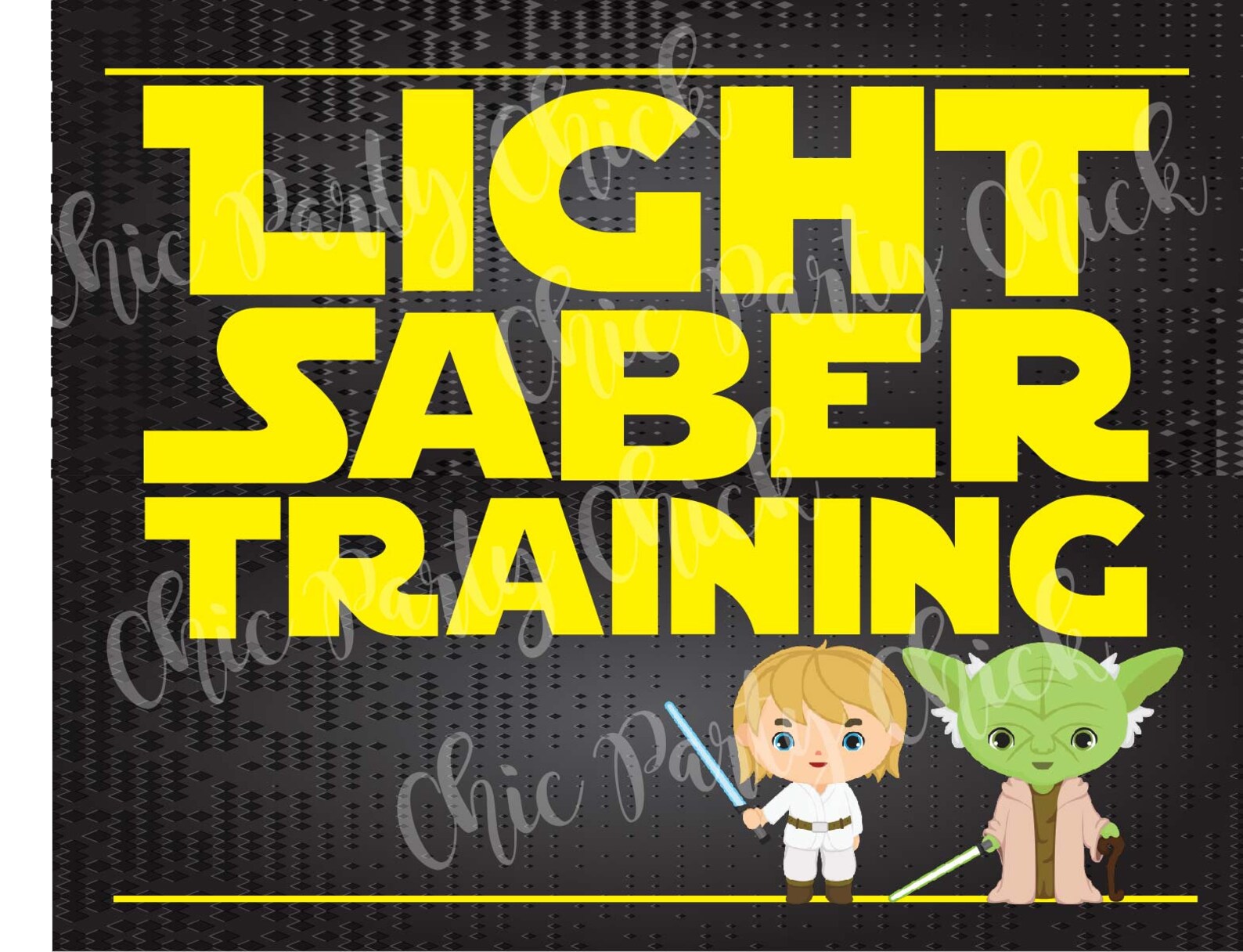 Light Saber Training Sign Space Wars Themed Birthday Party - Etsy
