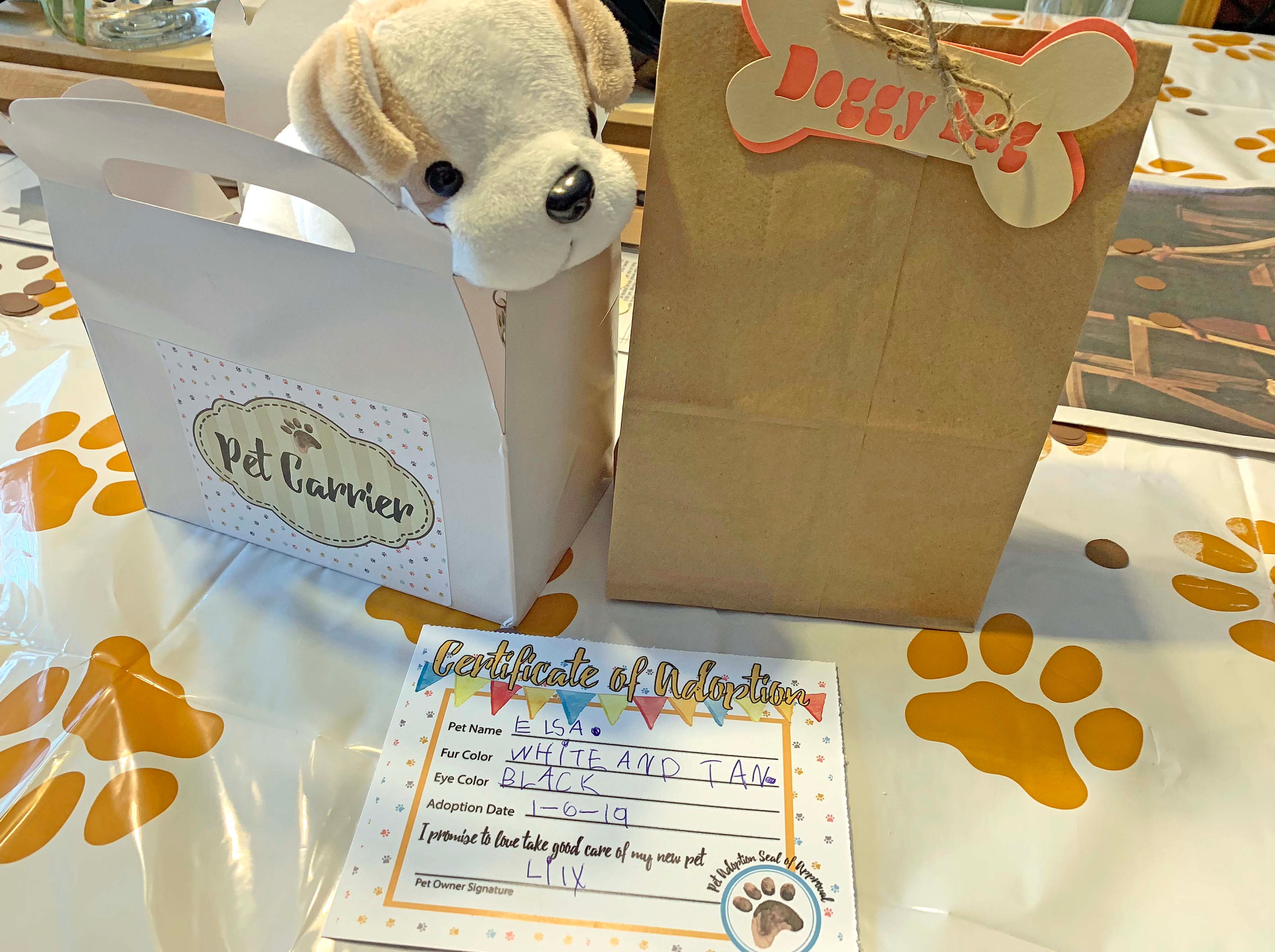 Puppy Pawty Puppy Adoption Kit Dog Birthday Party Let's | Etsy