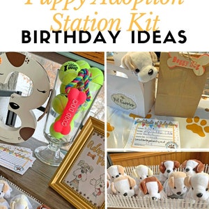 Puppy Adoption Kit Puppy Party Dog Birthday Party Let's | Etsy