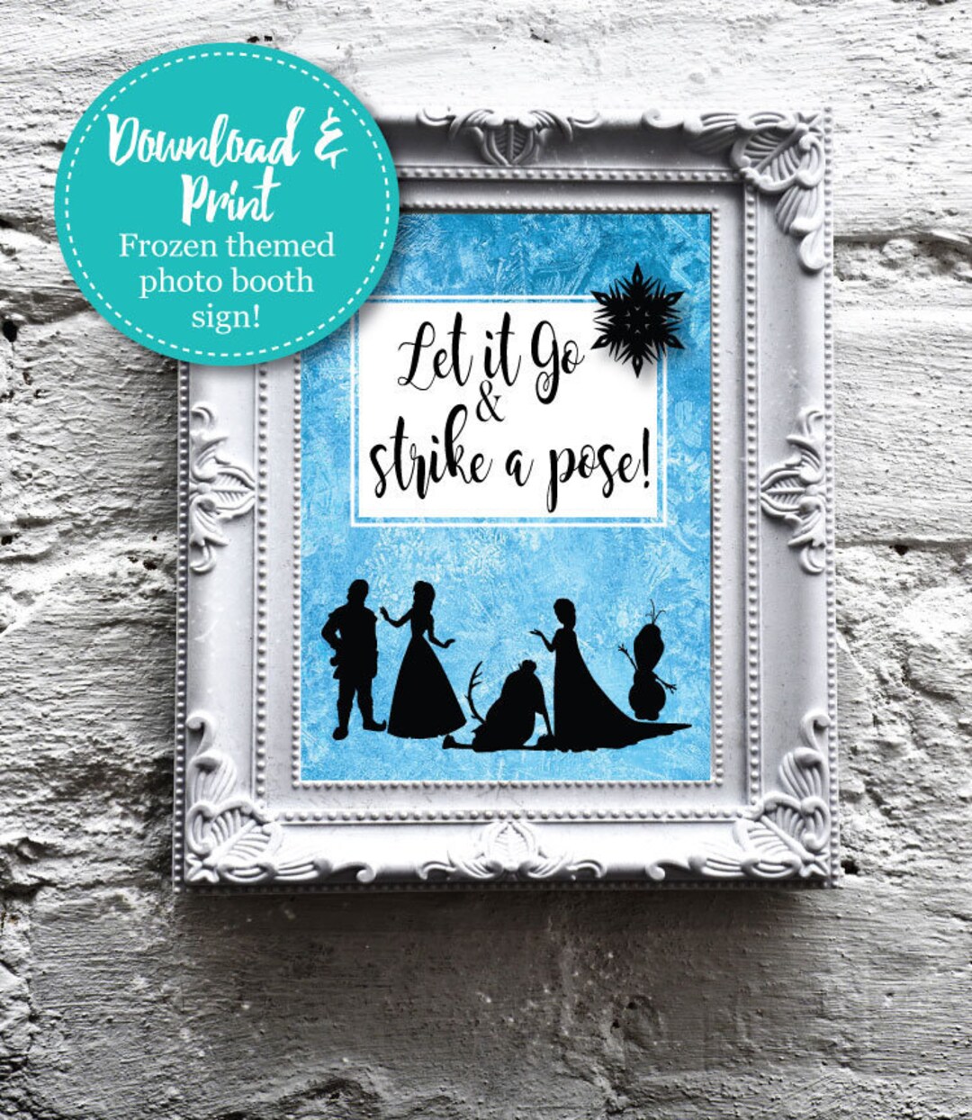 Ice Princess Themed Birthday Party Photo Booth Sign - Etsy