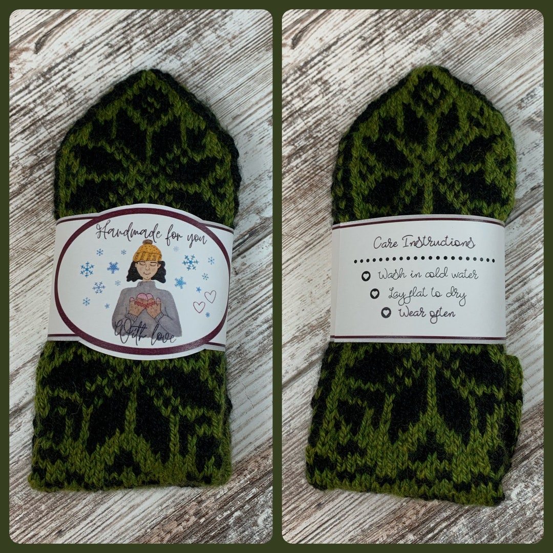 Printable Sock or Mitten Wrapper - Etsy