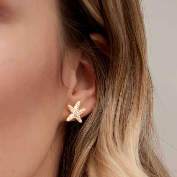 Starfish Earrings - Etsy