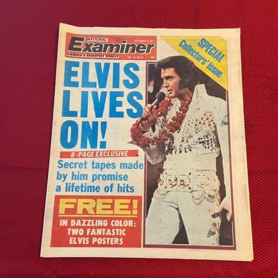 Elvis Newspaper RARE Collector's Edition National Examiner-excellent ...
