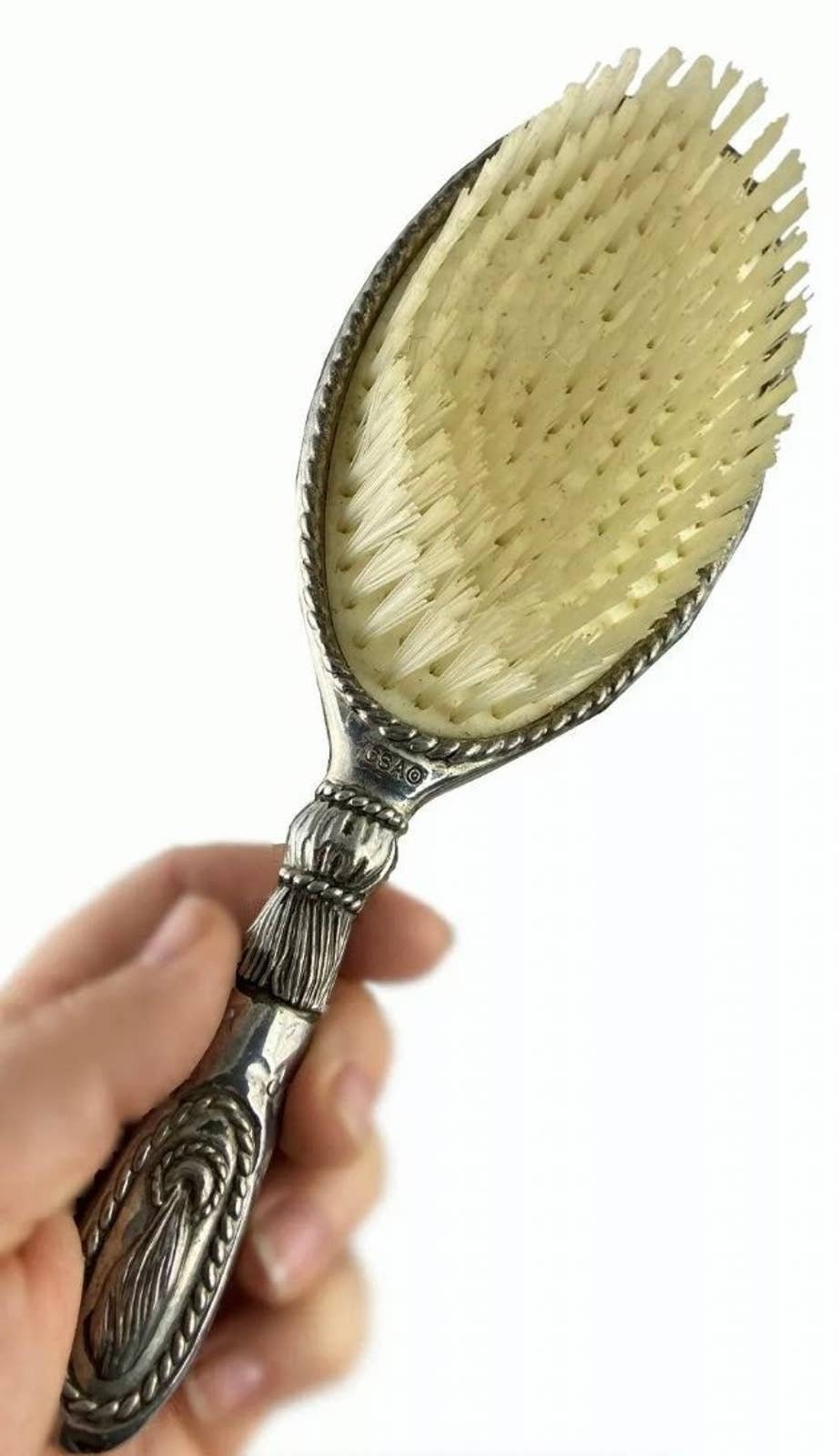 Vintage GSA Godinger Mirror & Brush Set - Etsy