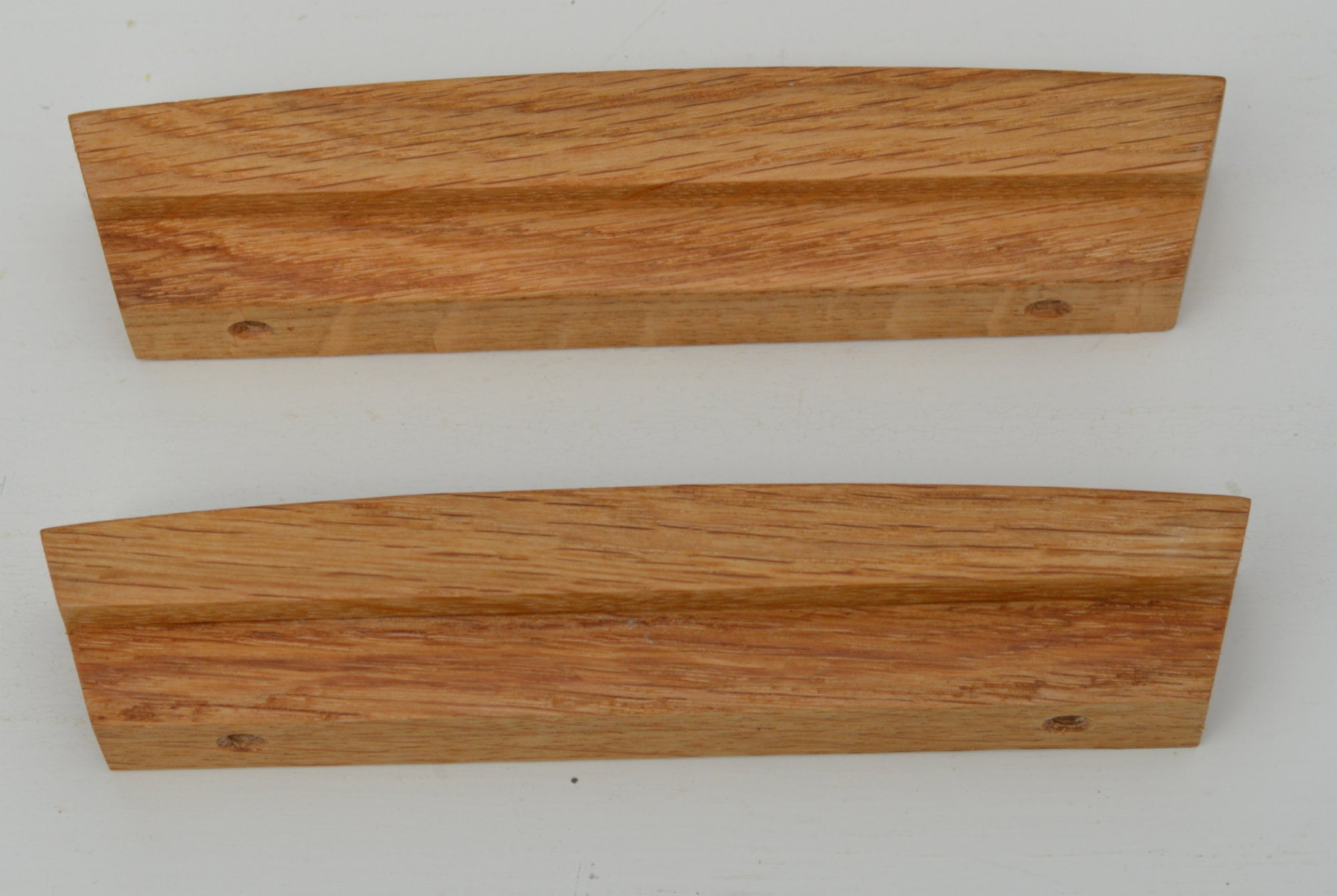 2 X Wooden Oak Drawer Handles Knobs Cabinet Handles Pulls - Etsy UK