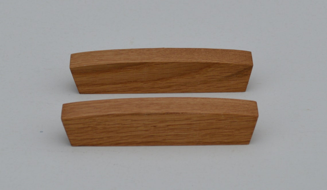 2 X Wooden Oak Drawer Handles Knobs Cabinet Handles Pulls - Etsy UK