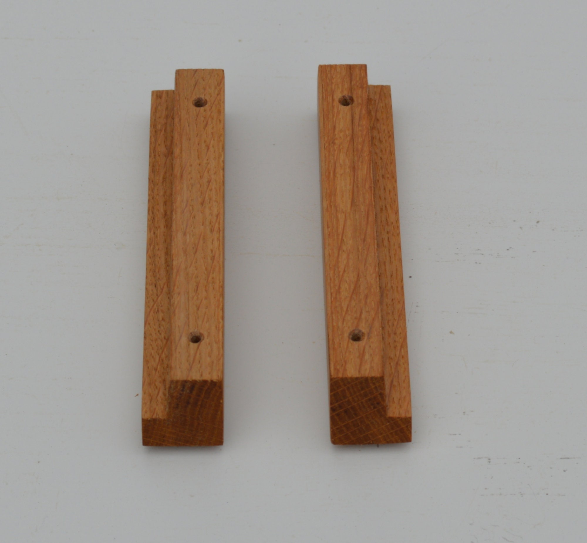 2 X Wooden Oak Drawer Handles Knobs Cabinet Handles Pulls - Etsy UK