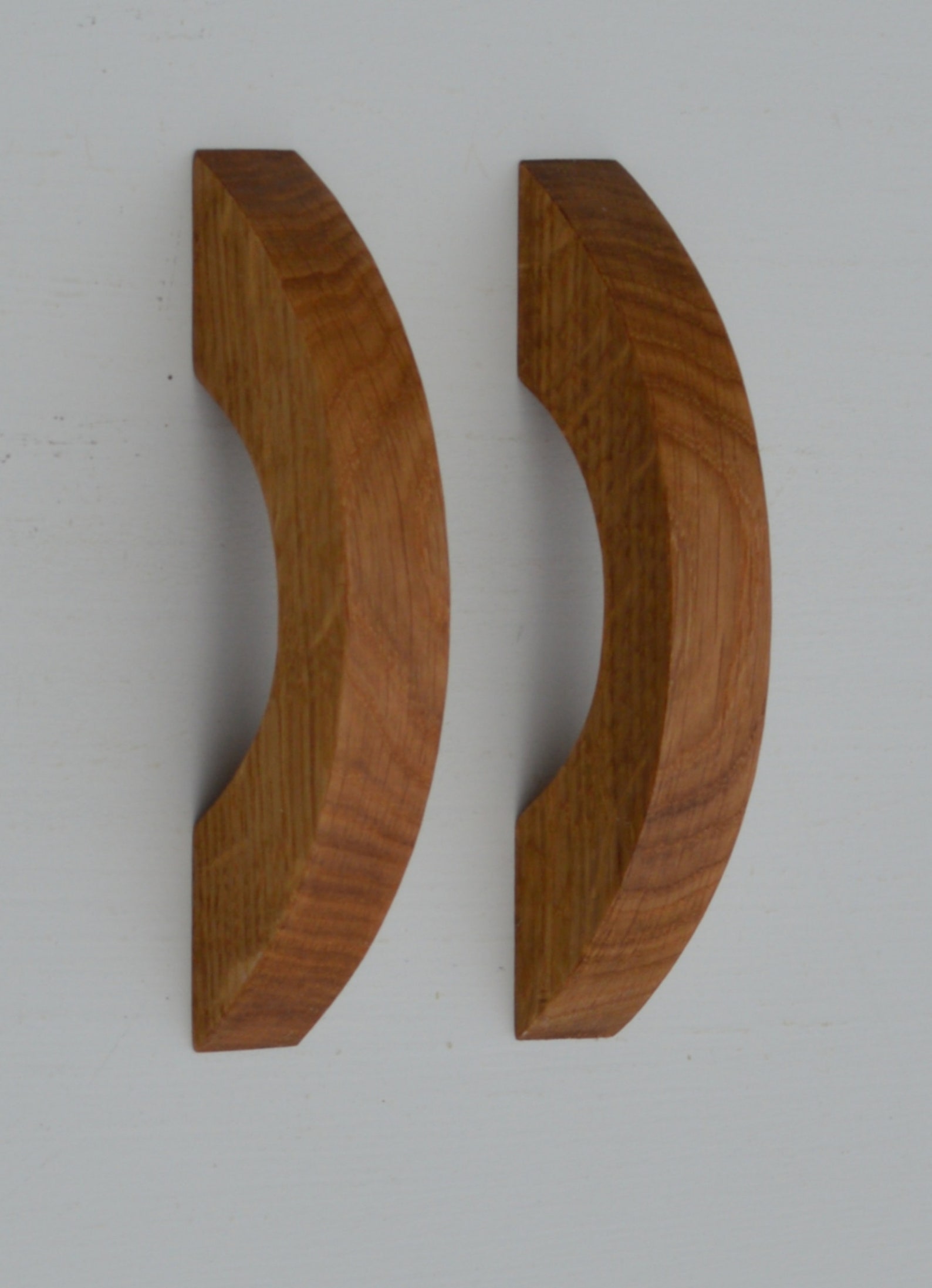 2 X Wooden Oak Drawer Handles Knobs Cabinet Handles Pulls - Etsy UK