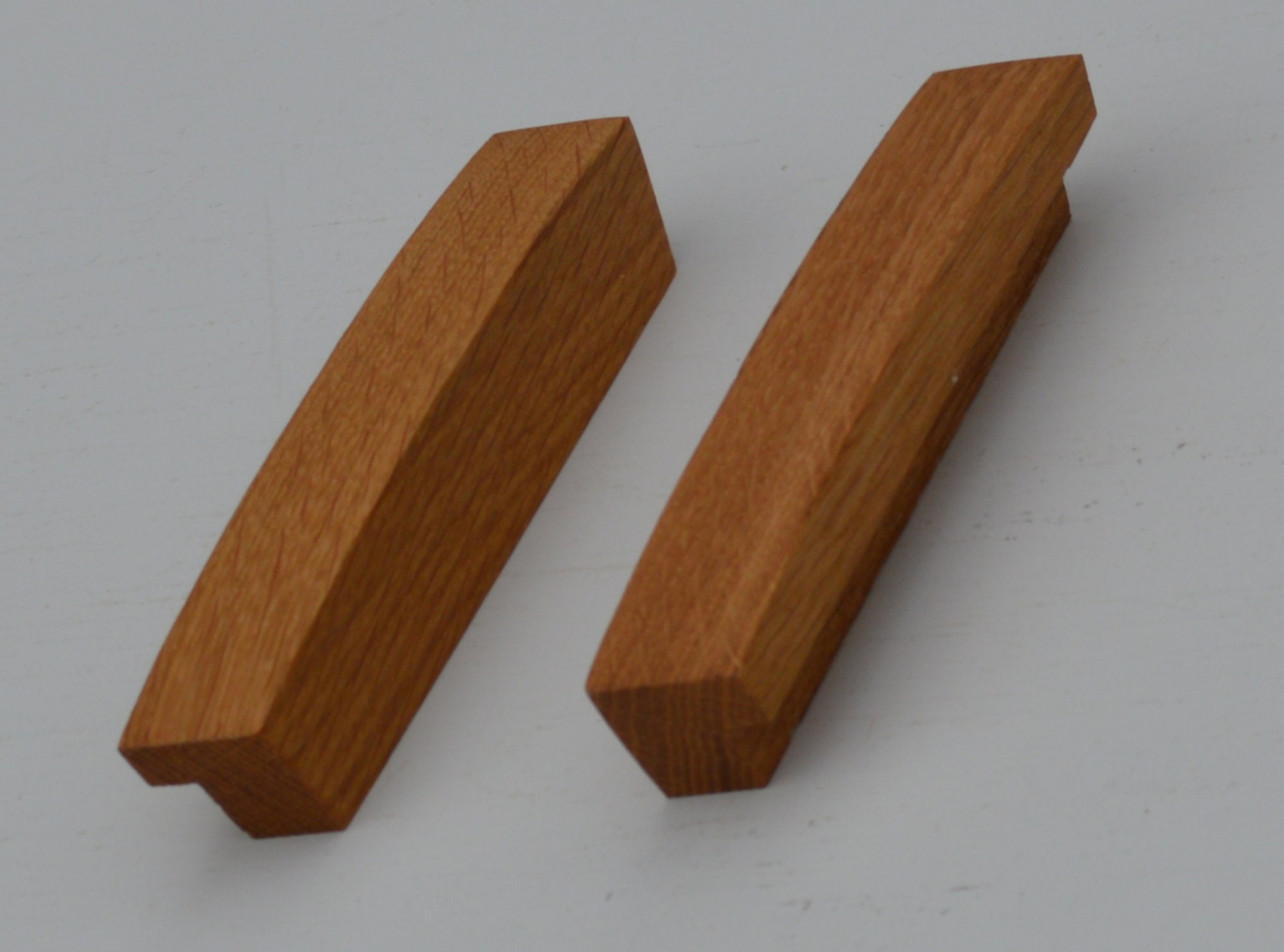 2 X Wooden Oak Drawer Handles Knobs Cabinet Handles Pulls - Etsy UK