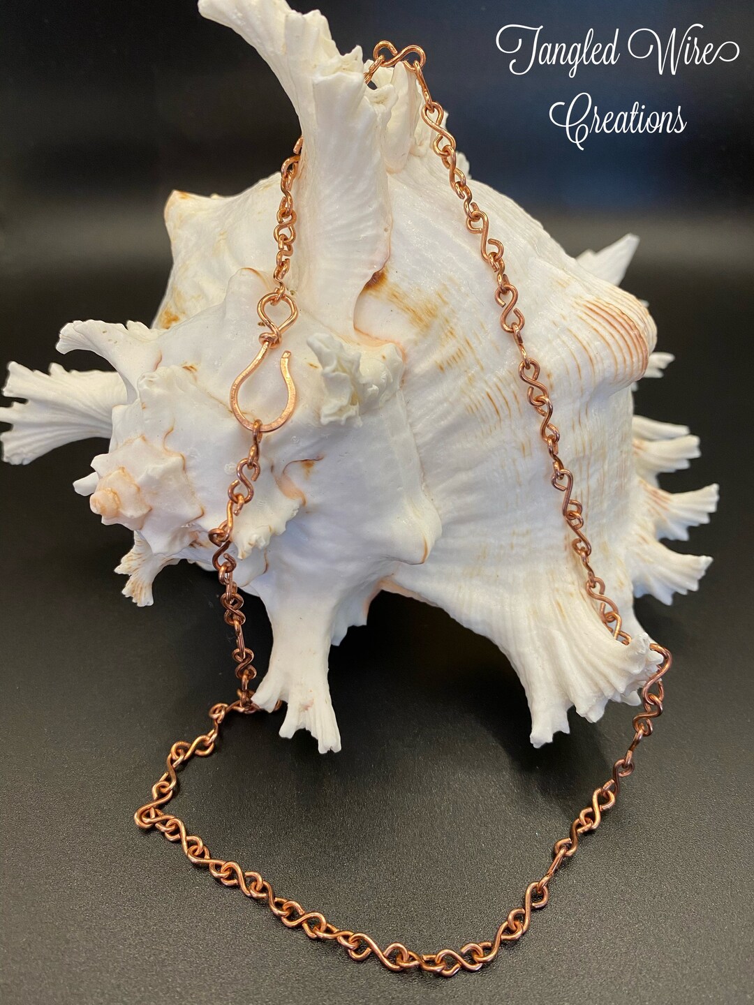 Handmade Copper Figure 8 Chain Necklace - Etsy